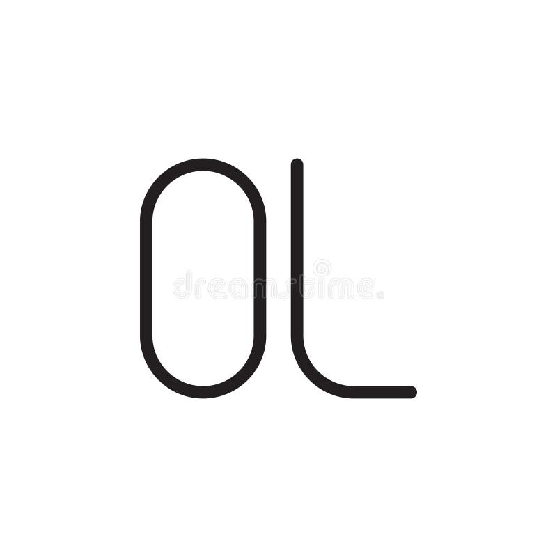 Ol Initial Letter Vector Logo Icon Stock Vector - Illustration of ...