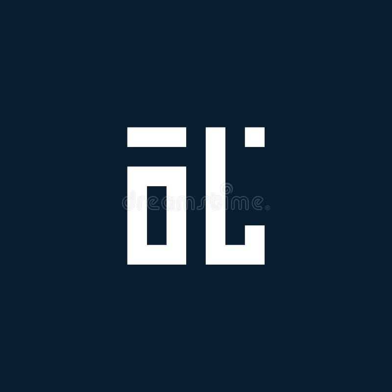 OL Initial Monogram Logo with Geometric Style Stock Vector ...