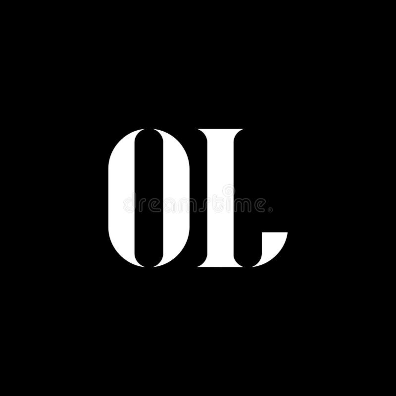 OL Letter Logo Design. Initial Letter OL Uppercase Monogram Logo White ...