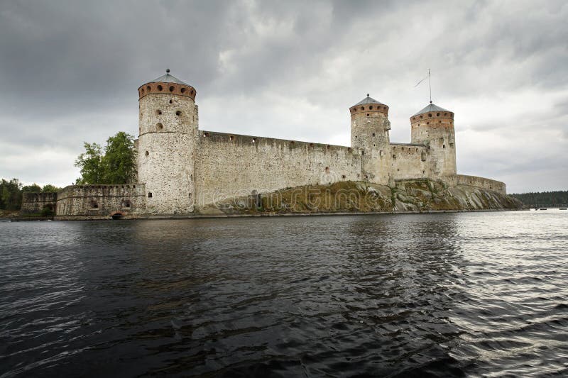 Olavinlinna castle stock photo. Image of finnish, savonia - 6722442
