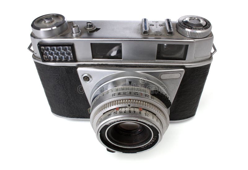 Old 35mm camera stock photo. Image of fashioned, isolated - 9414398