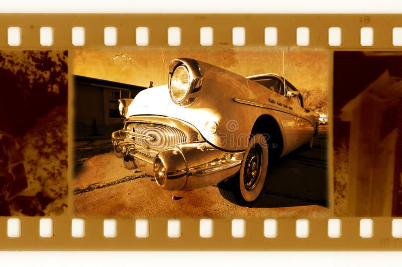 Old 35mm Frame Photo With Car Stock Image - Image of aging, camera: 5708545