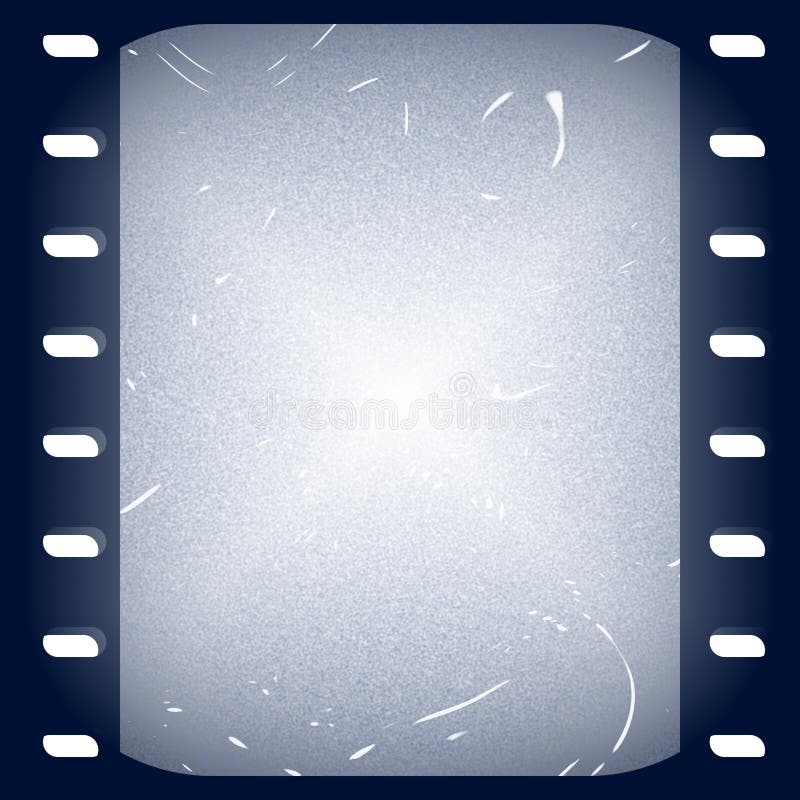 Old 35mm scratched film stock illustration. Illustration of scratch ...