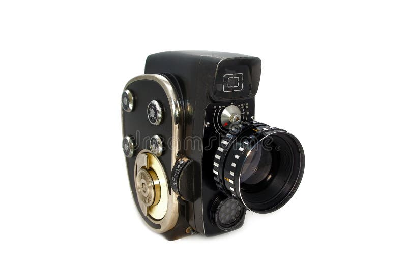 Old 8mm movie-camera stock photo. Image of motion, antique - 14253462