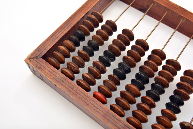 Old abacus, close up stock photo. Image of calculator - 55233872
