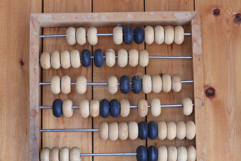 Old Abacus Wooden for the Calculating Stock Photo - Image of learning ...