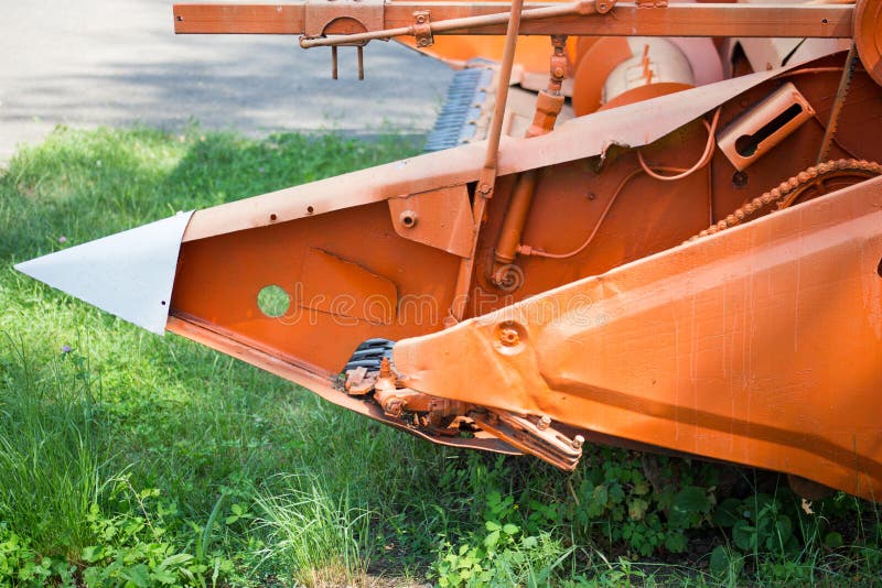 Old Abandoned Agricultural Machines for Harvesting Stock Photo - Image ...
