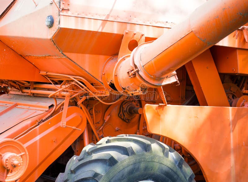 Old Abandoned Agricultural Machines for Harvesting Stock Photo - Image ...