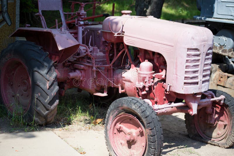 Old Abandoned Agricultural Machines for Harvesting Stock Photo - Image ...