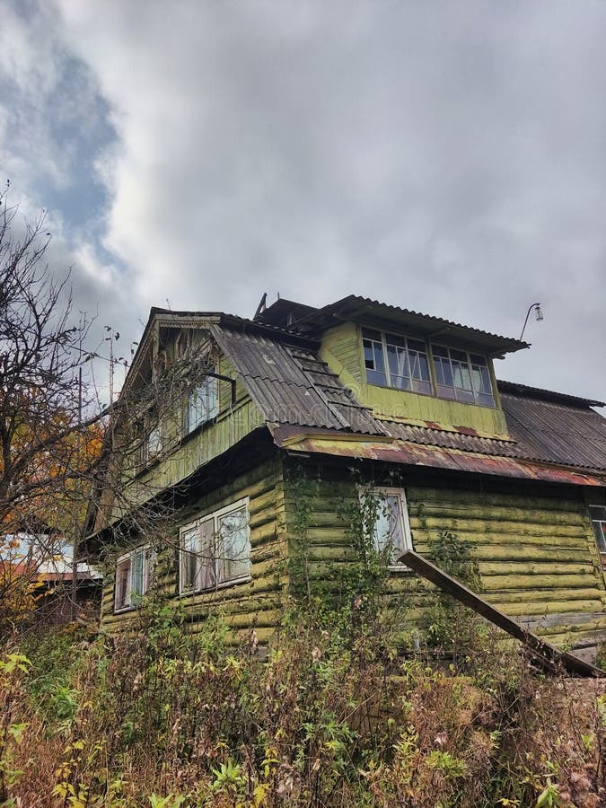 Old Abandoned Atmospheric House. Remnants of Soviet Civilization ...