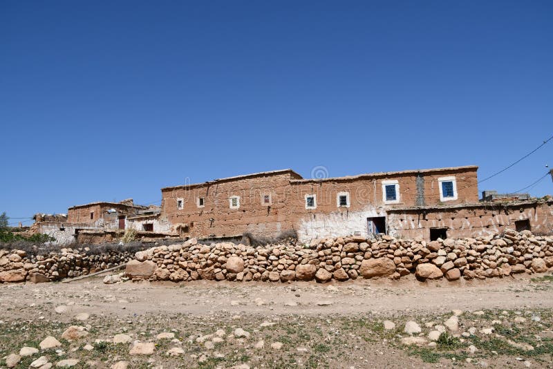 Old Abandoned Building in the Deserted Valley Stock Image - Image of ...