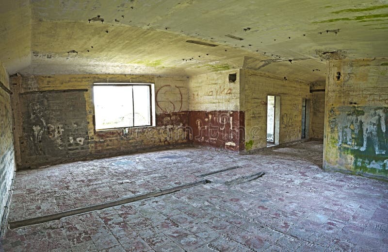Old Abandoned Building Interior, Hdr Processing. Stock Photo - Image of ...