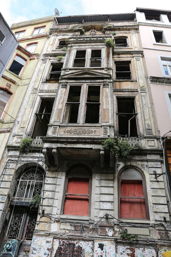 Old and Abandoned Building in Istanbul, Turkey Stock Image - Image of ...