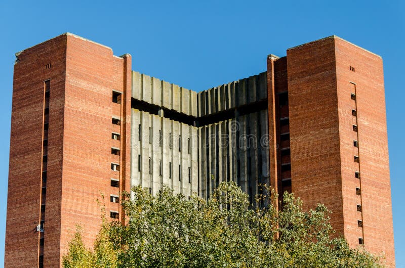 Old Abandoned Building. Unfinished Skyscraper Stock Photo - Image of ...