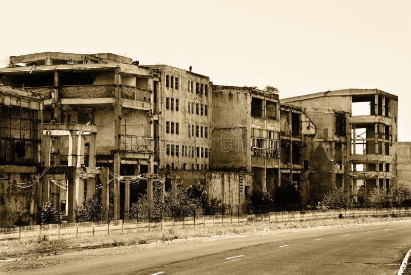 Sad Old Building The Abandoned Street Near Edinburgh With A Sad Past