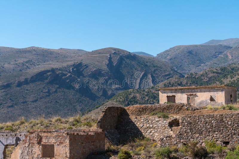 Old and Abandoned Buildings in a Mining Complex Stock Image - Image of ...