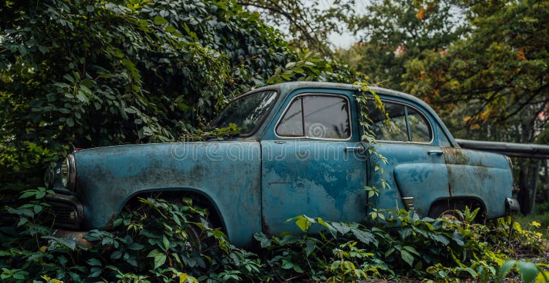 931 Abandoned Overgrown Car Stock Photos - Free & Royalty-Free Stock ...
