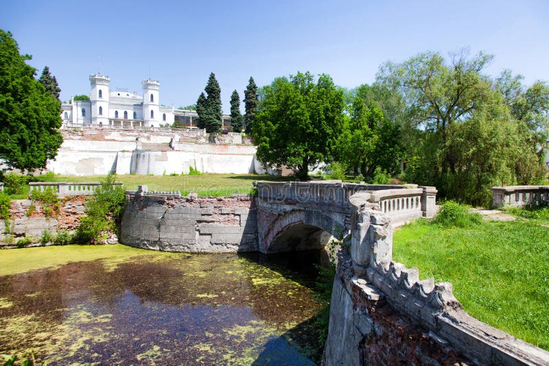 Old Abandoned Castle Landscape Stock Image - Image of architecture ...