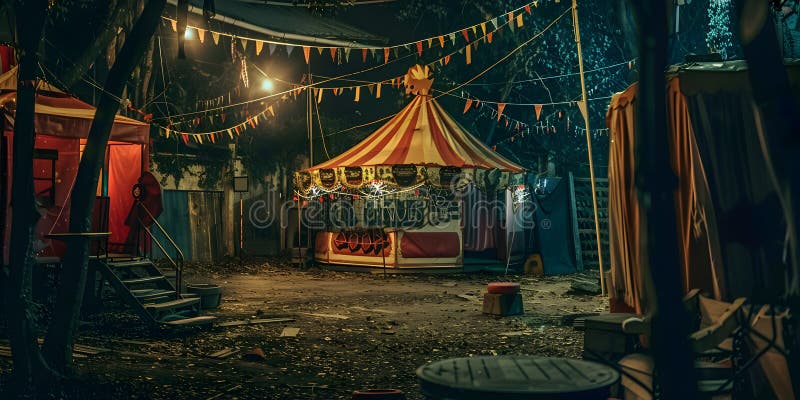 An old abandoned circus stock photo. Image of building - 323931596
