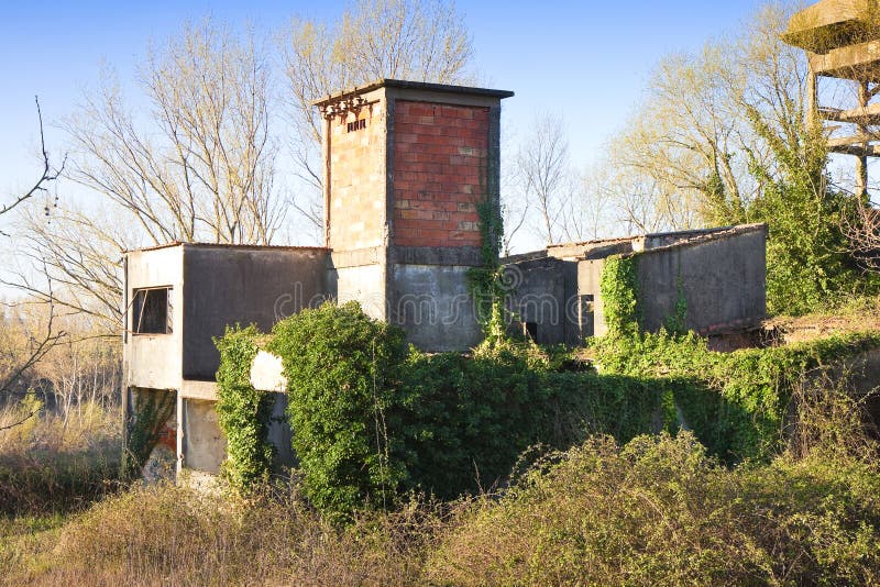 Old Abandoned Concrete Factory Stock Photo - Image of built, room: 57732906
