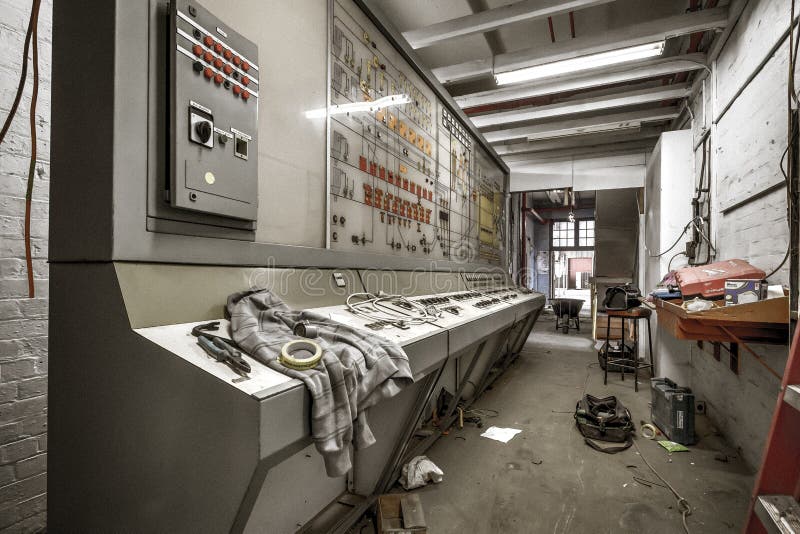 Old Abandoned Control Rooms from the 1900s Stock Image - Image of ...