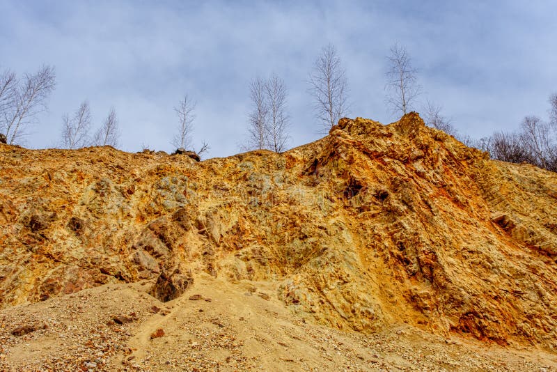 Old Abandoned Copper and Gold Surface Mine Stock Image - Image of ...