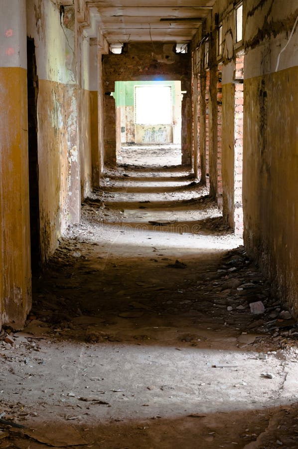 Old and abandoned corridor stock image. Image of empty - 26255195