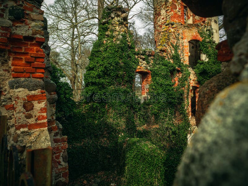 Inside of an Old Abandoned, Dilapidated Ruin from the 16th Century ...