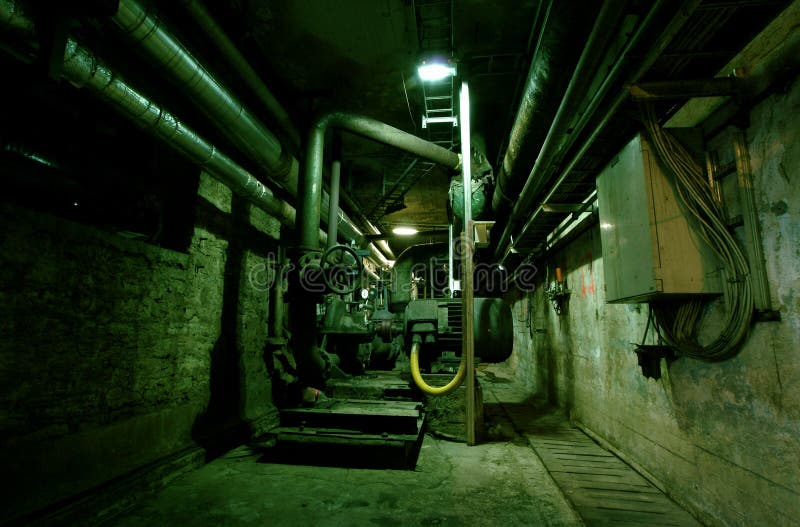 Old Abandoned Dirty Empty Scary Factory Stock Image - Image of factory ...