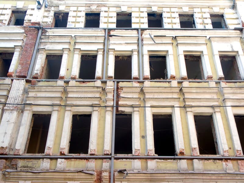 Old Abandoned Empty Uninhabited House without Wind Stock Image - Image ...
