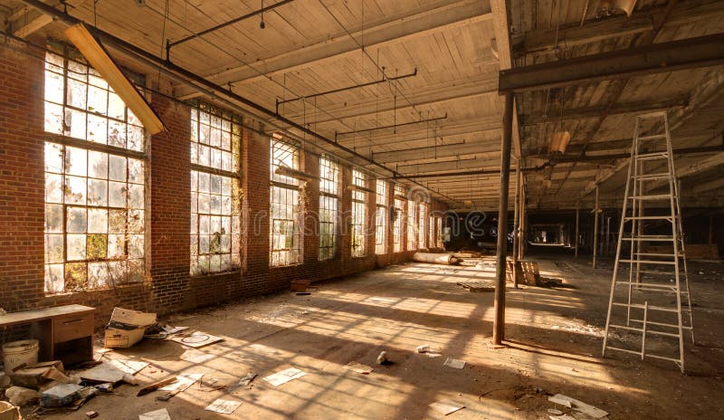 Old abandoned factory stock image. Image of derelict - 22134197