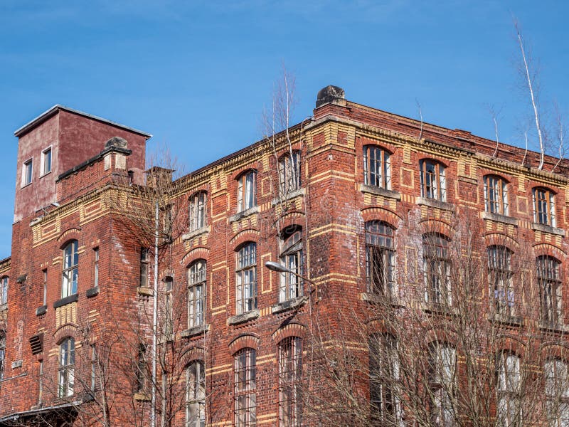 Old Abandoned Factory Building in East Germany Stock Image - Image of ...