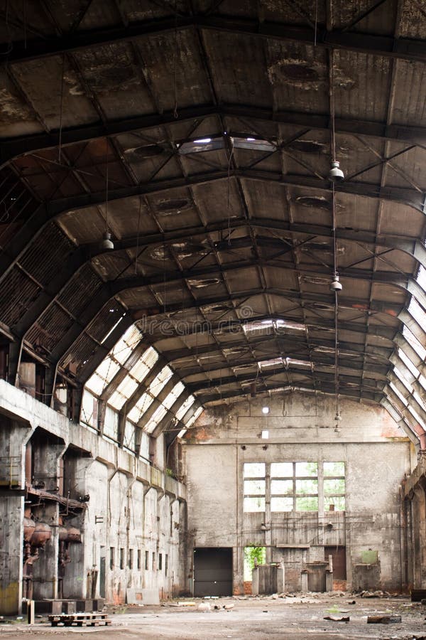 Old Industrial Factory Hall Stock Image - Image of scenic, hooks: 1154361