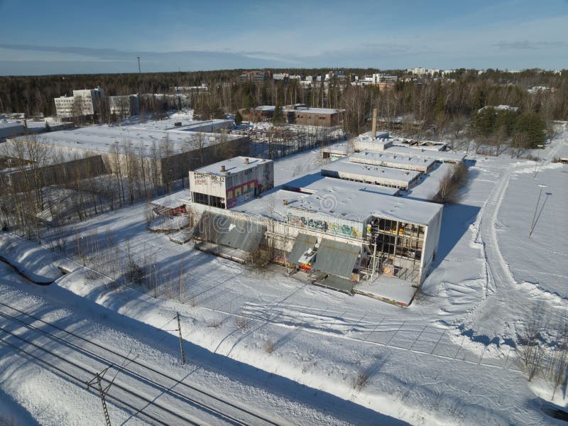 Old Abandoned Factory in Kera, Espoo, Finland Editorial Photography ...