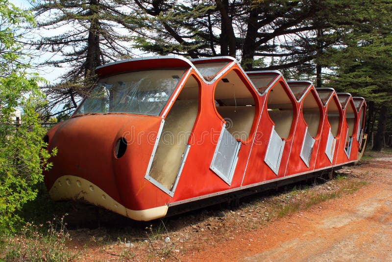 Old Abandoned Funicular Vehicle in Tbilisi, Georgia Stock Image - Image ...