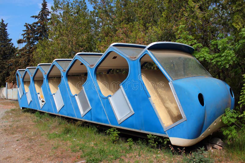 Old Abandoned Funicular Vehicle in Tbilisi, Georgia Stock Image - Image ...