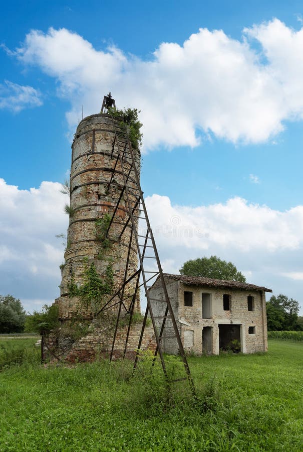 Old abandoned furnace stock image. Image of aerial, waste - 322369475