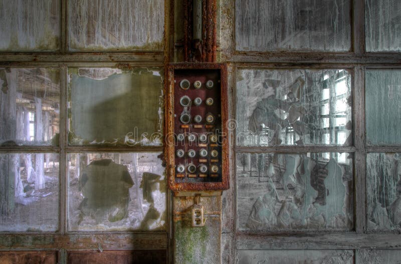 Old abandoned fuse box stock image. Image of fusebox - 37568673