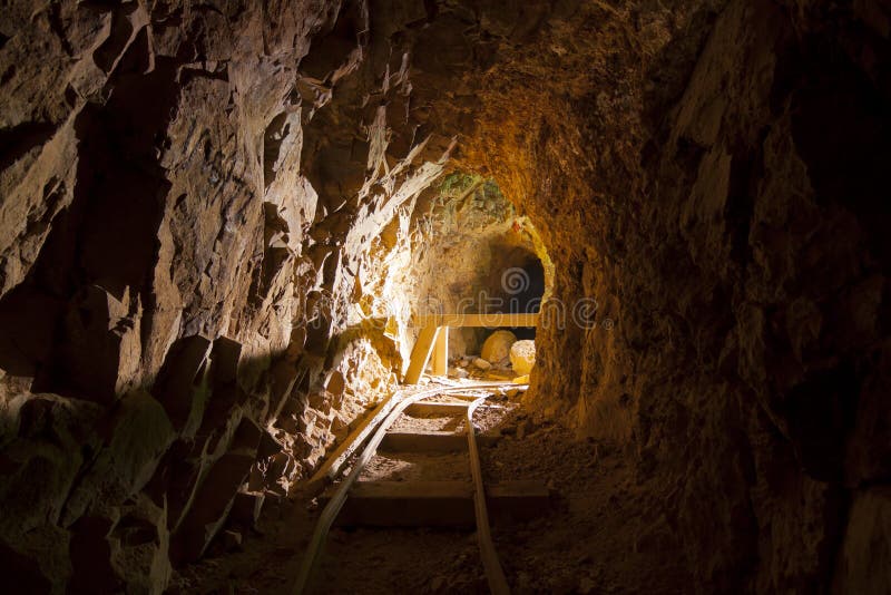 Old Gold Mine Interior stock image. Image of dark, miner - 27398807