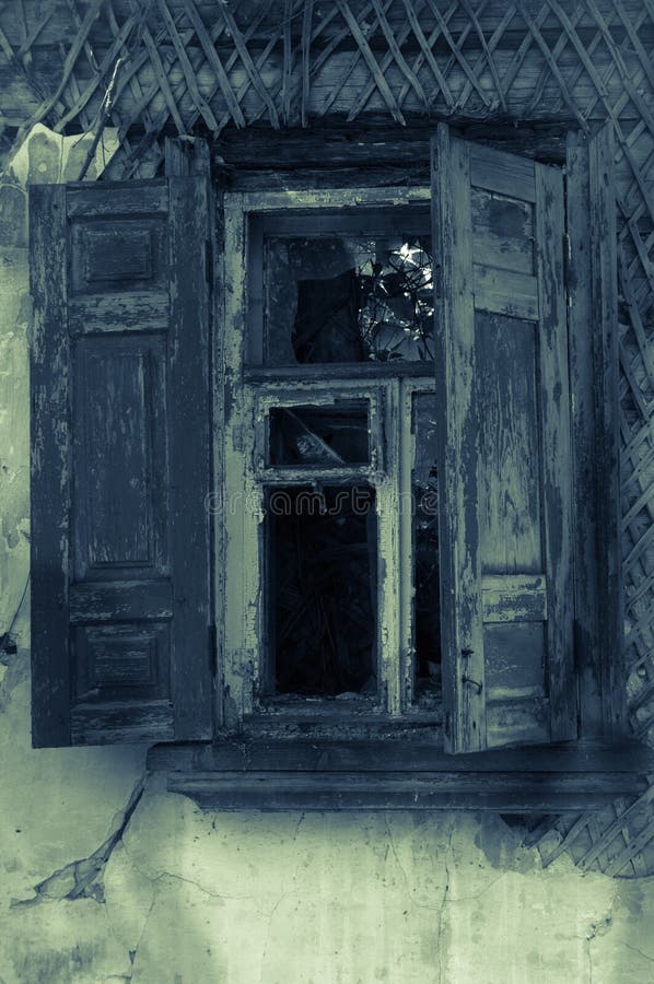 Old abandoned house window stock photo. Image of aged - 32094042