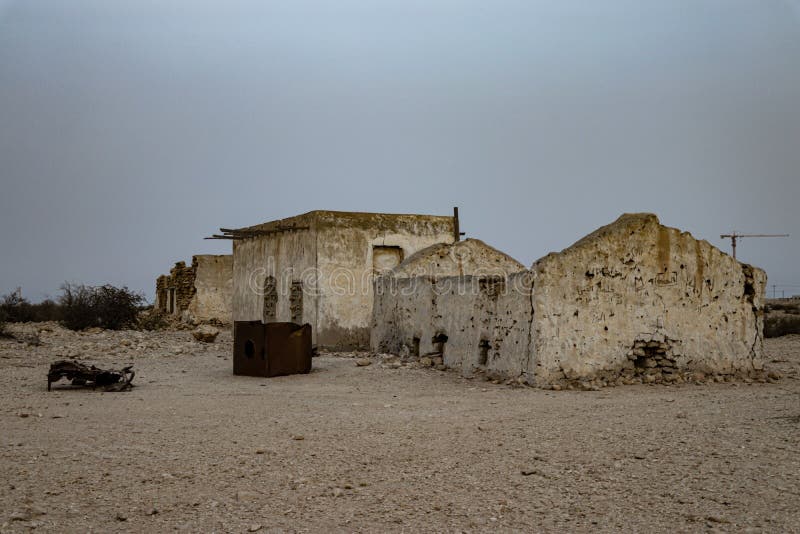 Old Abandoned Houses in the Desert Stock Photo - Image of desert, rural ...