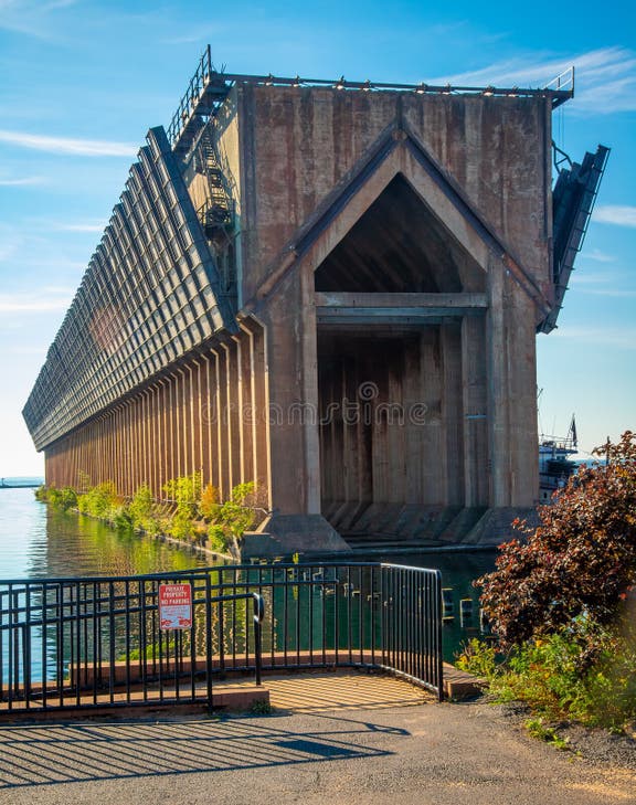Old Abandoned Iron Ore Loading Structure Marquette Michigan Stock Image ...