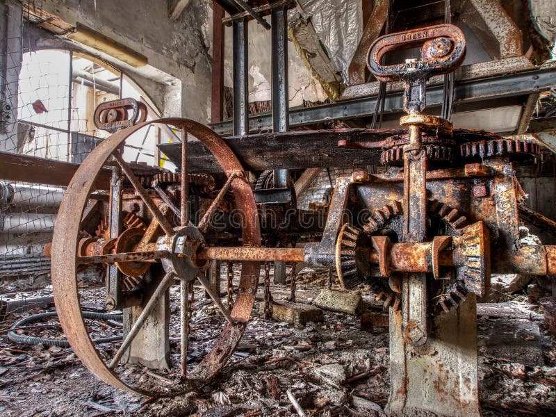 Old Abandoned Machine stock image. Image of industrial - 96531441