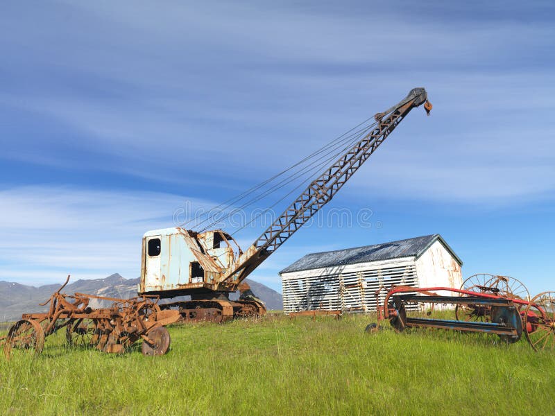 Old abandoned Machines stock image. Image of tires, demolished - 25827073