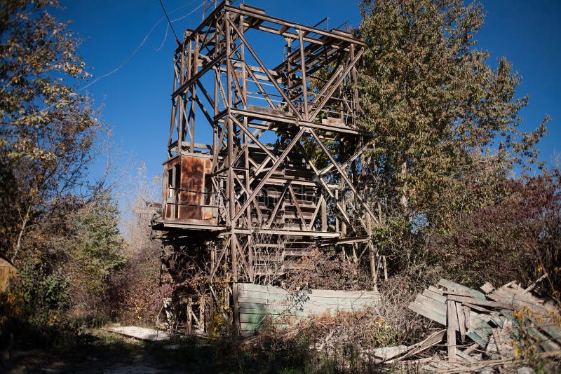 Old abandoned mine stock photo. Image of oxidation, cavern - 259684704