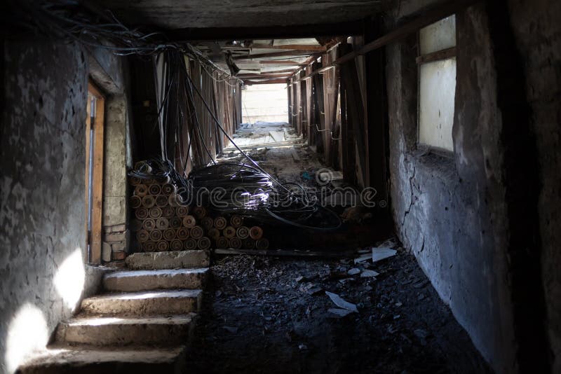 Old abandoned mine stock image. Image of construction - 258570239