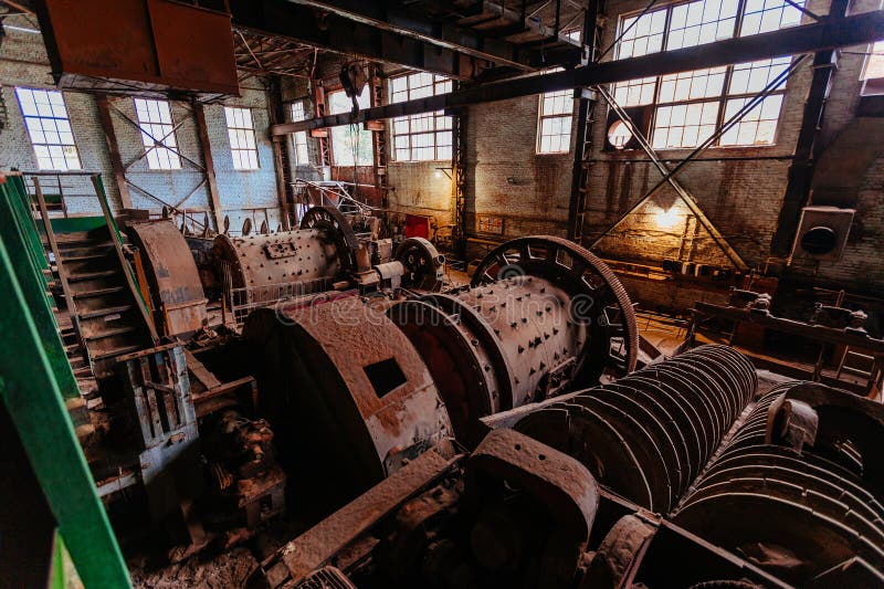 Old Abandoned Mining Processing Plant Stock Photo - Image of ...
