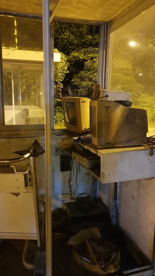 Old Abandoned Office Space for Work Stock Image - Image of work ...