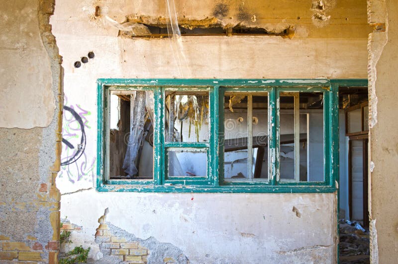 Old abandoned office stock image. Image of deposition - 75753831