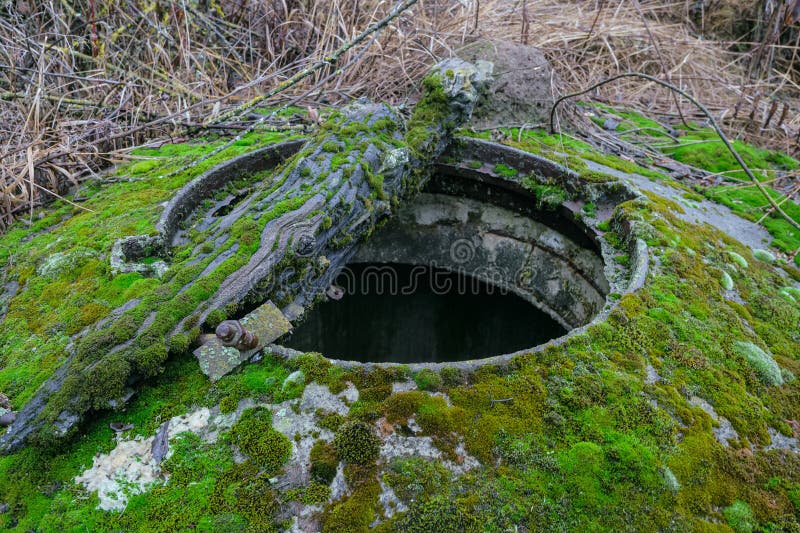 Old Abandoned Open Sewer Well without Manhole Stock Photo - Image of ...